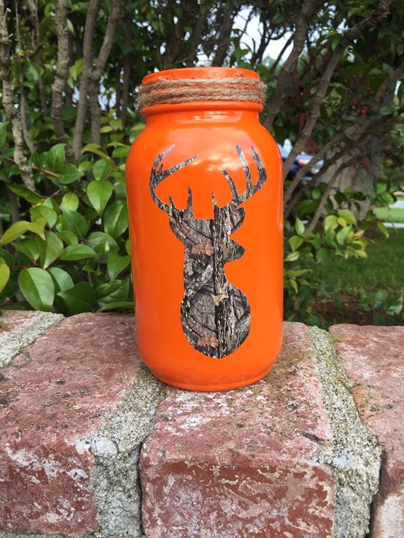 Buck Mason Jar. Hunting Jar. Oh Deer Baby Shower Decor. - Etsy