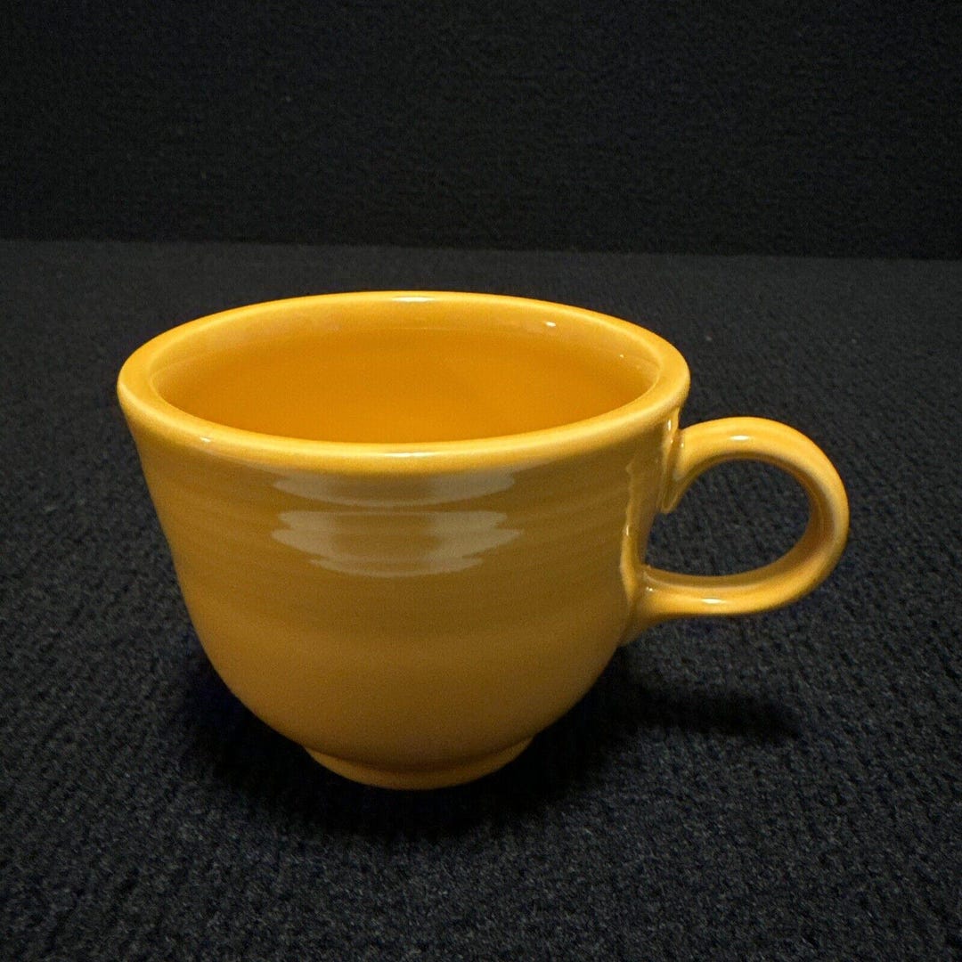 P86 Fiesta Sunflower Yellow Teacup Excellent Bright Color Fiestaware - Etsy
