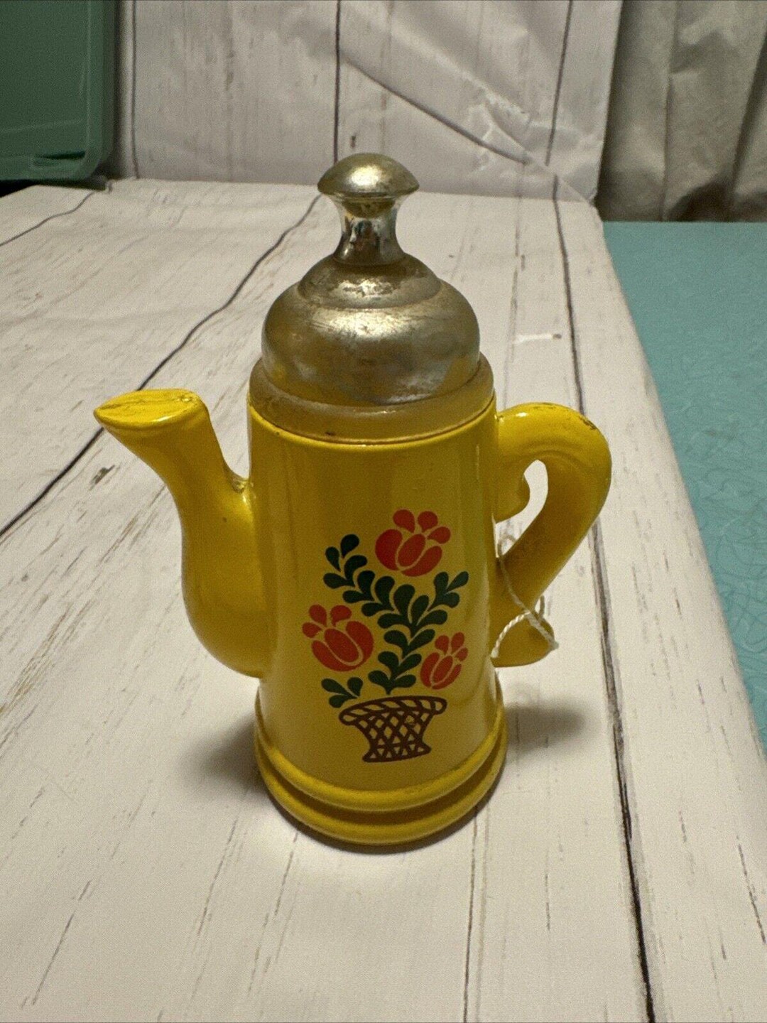 Vintage Avon Koffee Klatch Yellow Coffee Pot Perfume Bottle Retro Bath ...