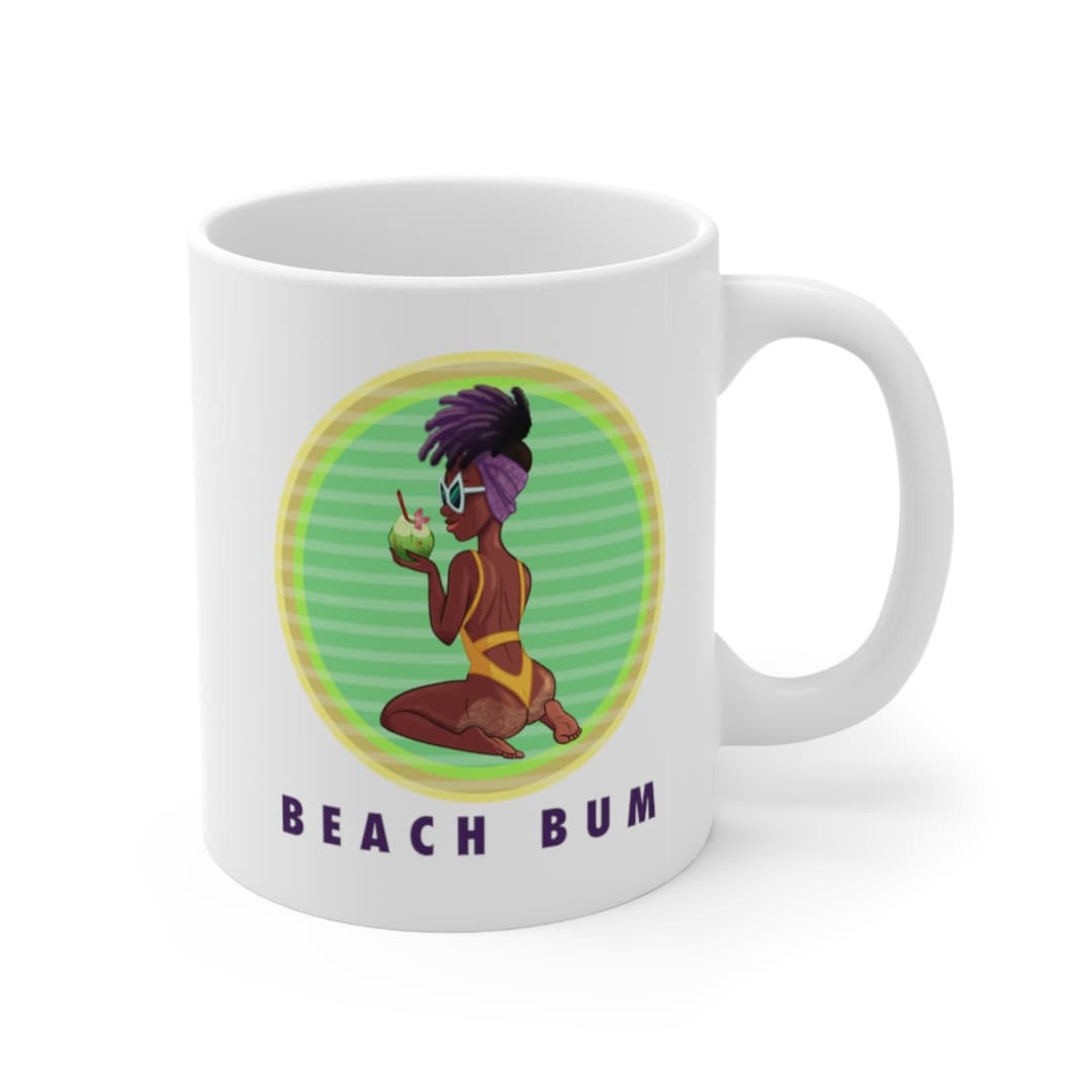 Beach Bum Ceramic Mug 11oz - Etsy
