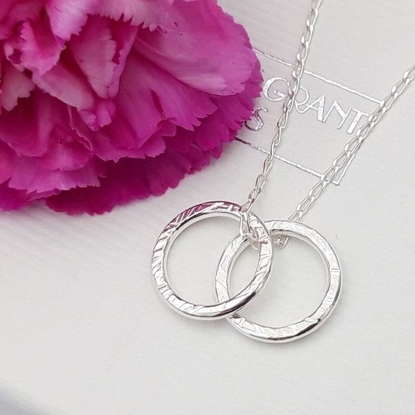 Two Rings Necklace - Etsy