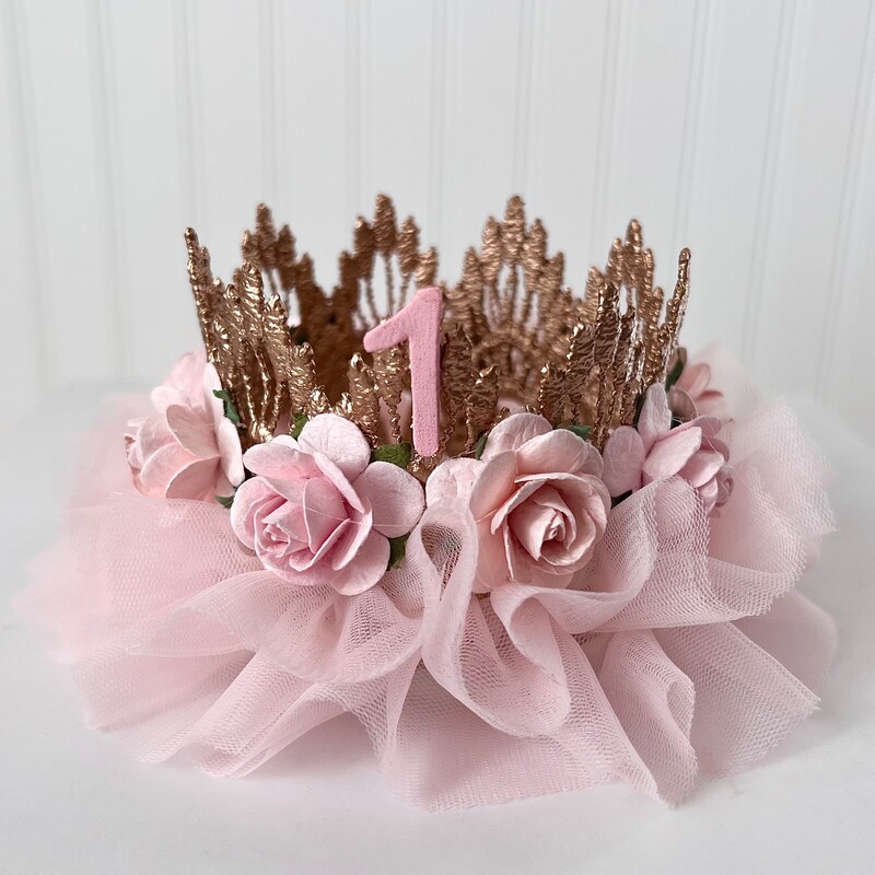 First Birthday Crown - Etsy