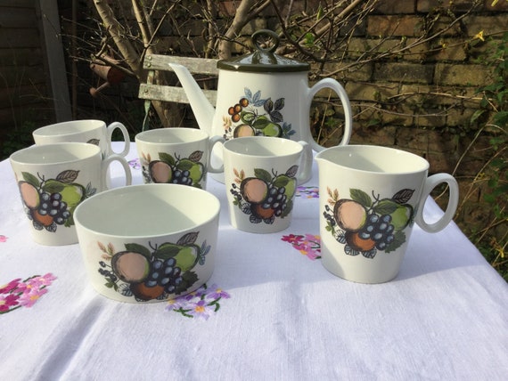 Swinnertons Harvest Fruit Tea Set/ Coffee Set - Etsy UK