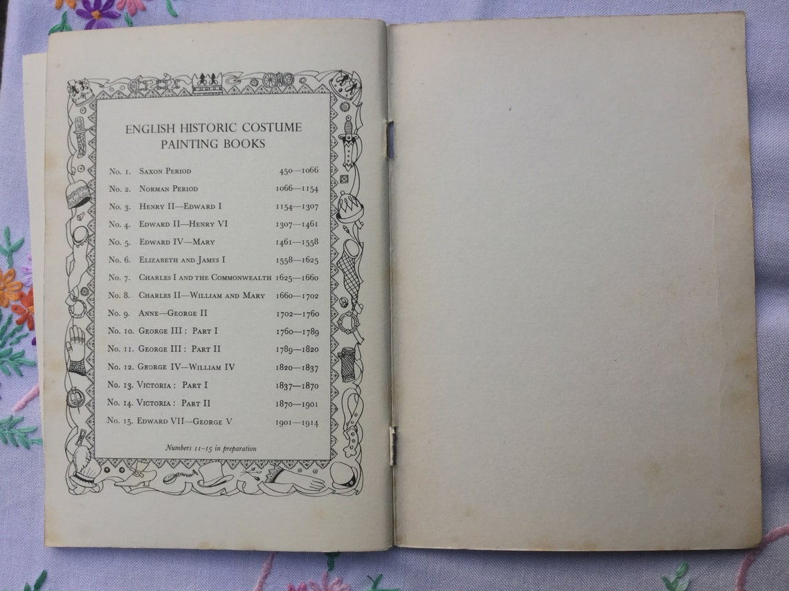 Historic Costume Painting Book Anne George II - Etsy UK