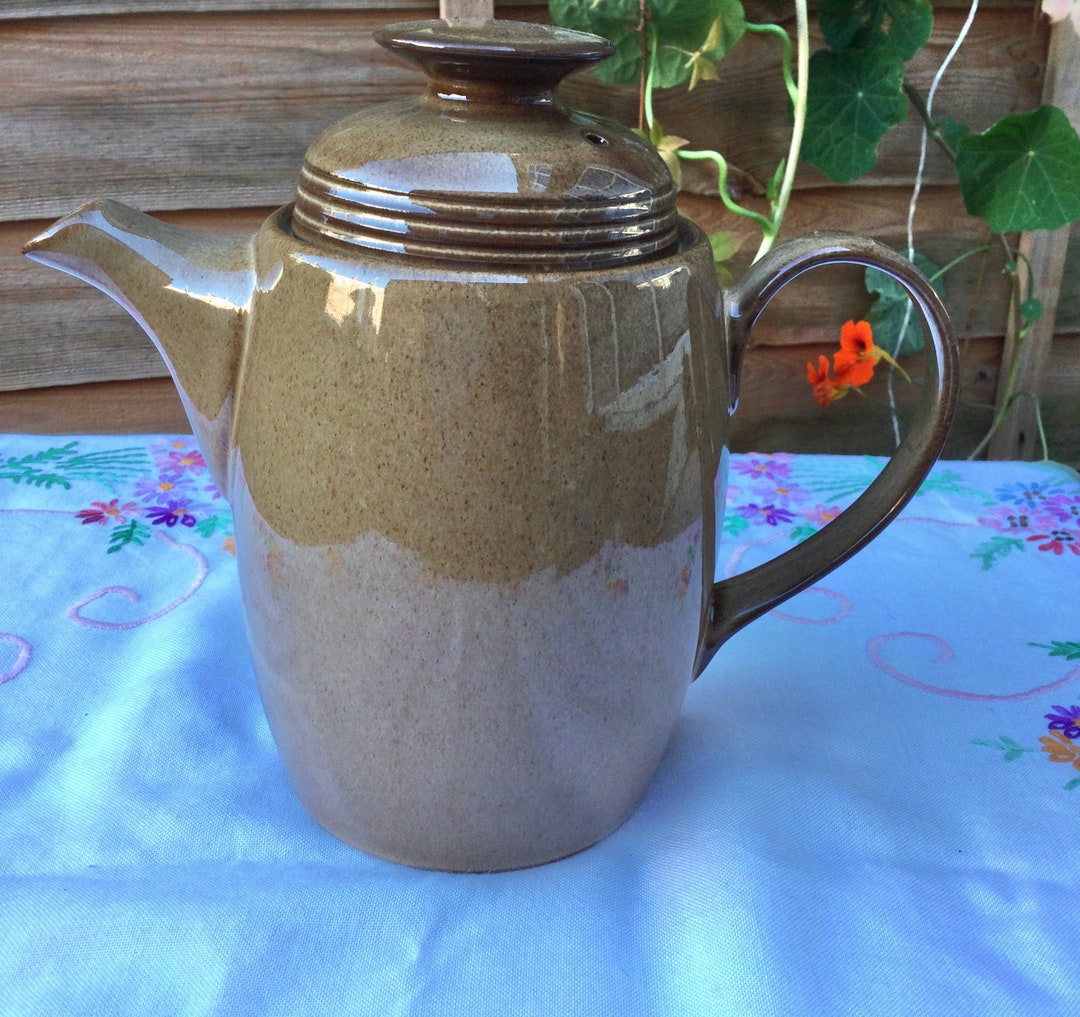 Denby Greystone Coffee Pot (with Rings) - Etsy
