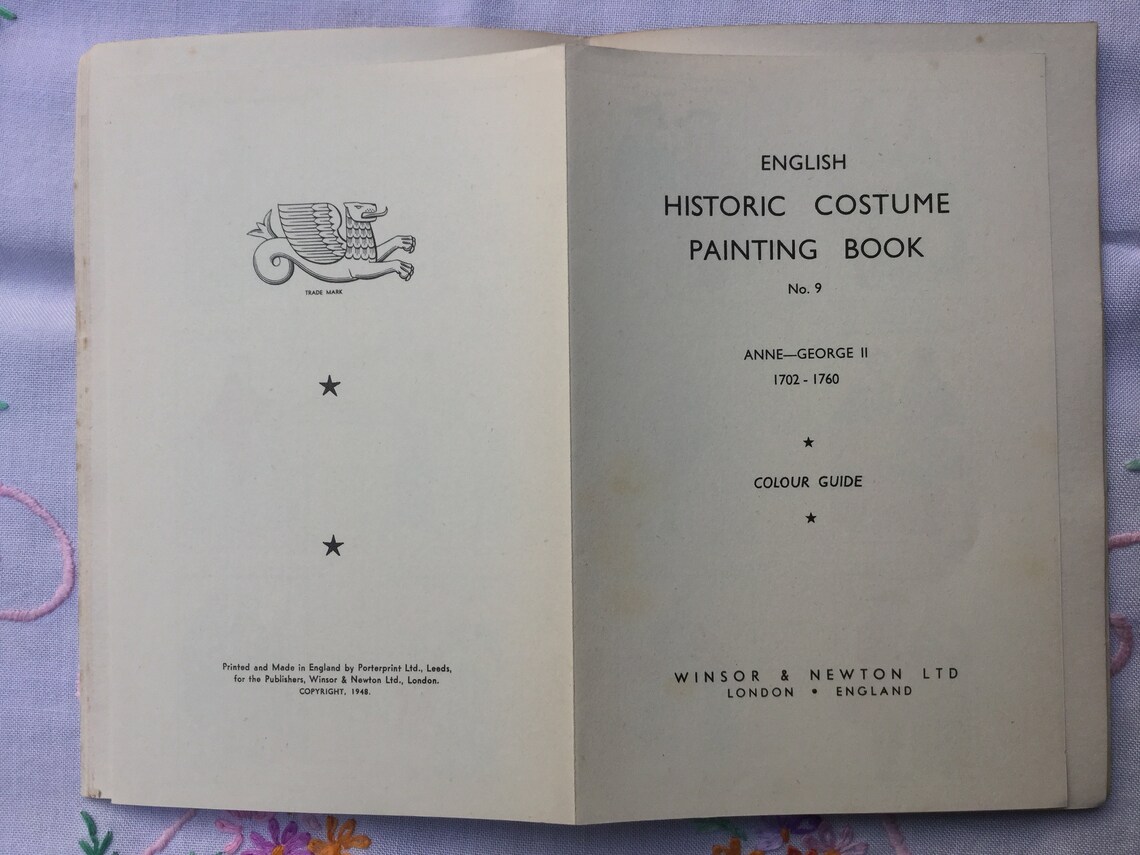 Historic Costume Painting Book Anne George II - Etsy UK