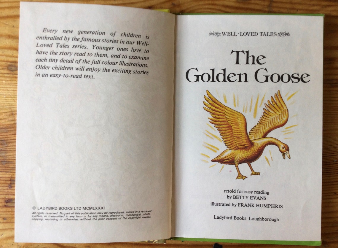 Vintage Ladybird Book-the Golden Goose - Etsy