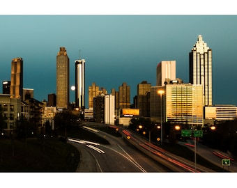 Atlanta Photography Art Print View of the Atlanta Skyline From the 17th ...