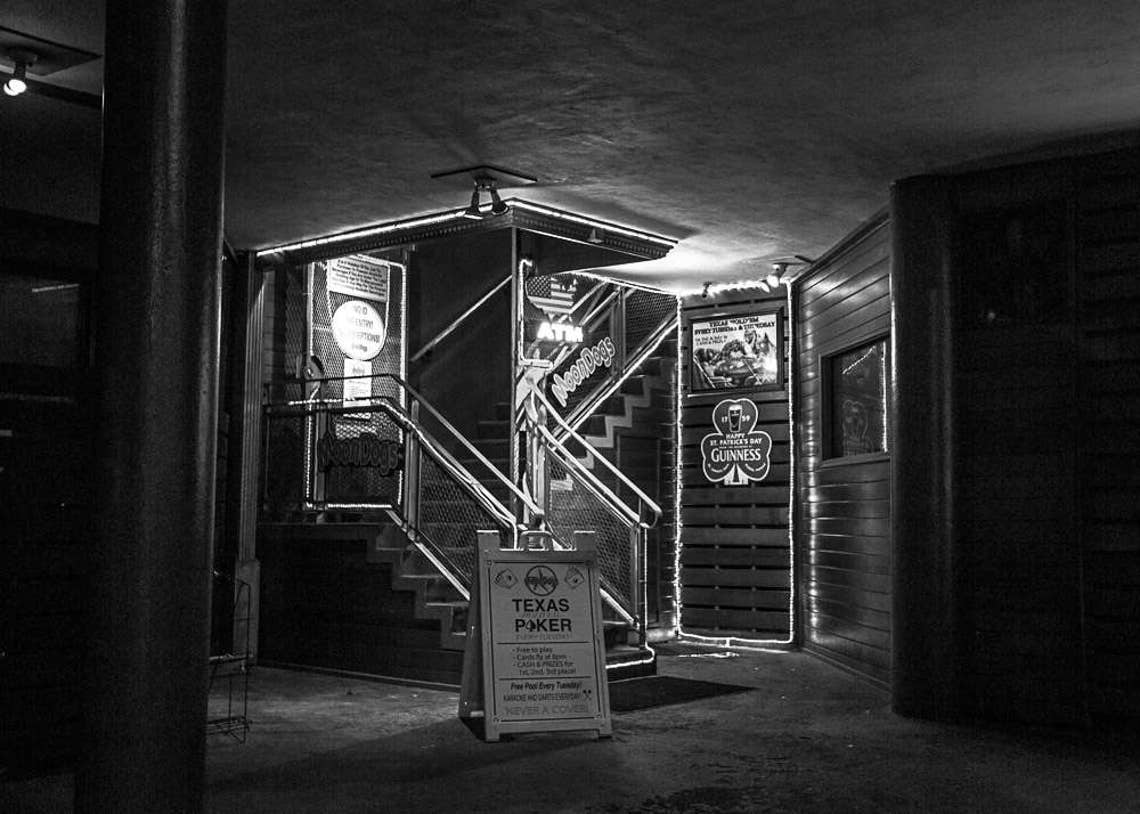 Atlanta Art Photography, Moondogs Entrance Buckhead Black and White ...
