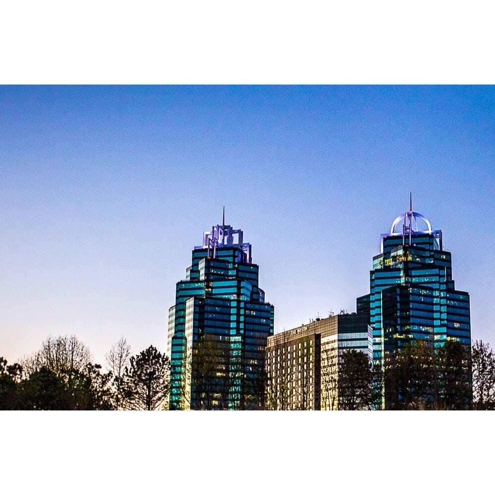 King and Queen Buildings Atlanta Art Photography Print Photographie ...