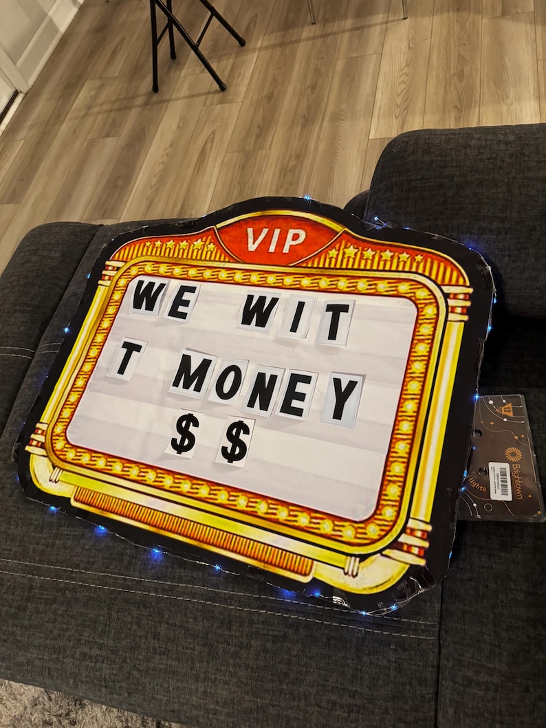 VIP Bottle Club Sign - Editable Marquee Letters (digital Download) - Etsy