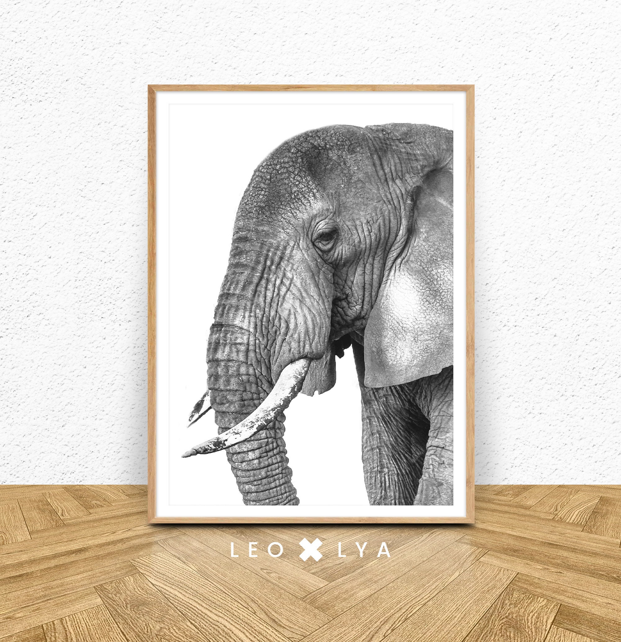 Big Elephant Photography, Safari Nursery Animal Print, Elephant Digital ...