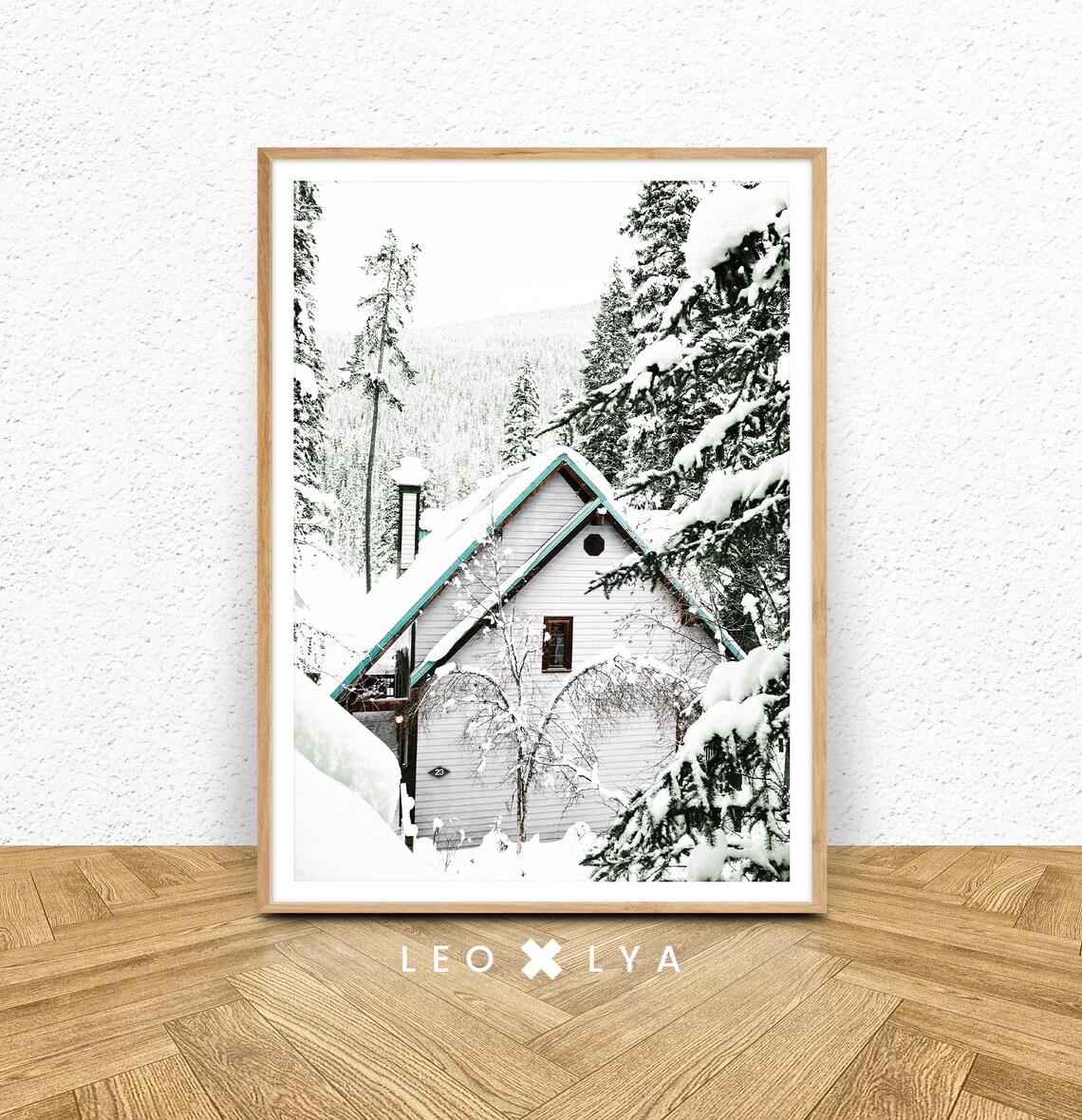 Holiday Decor, Winter Set of 6 Prints, Snowy Prints, Snow Covered ...