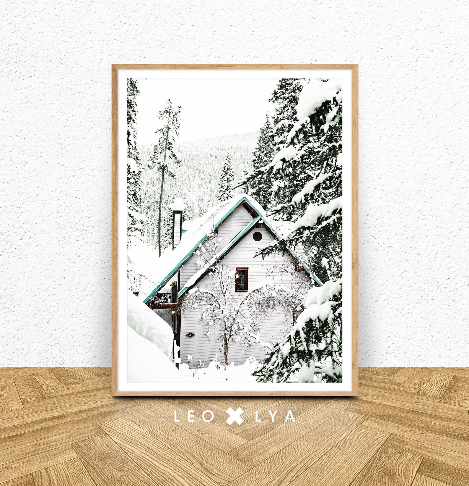 Holiday Decor, Winter Set of 6 Prints, Snowy Prints, Snow Covered ...