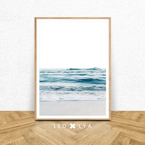 Blue Waves Posters, 3 Piece Ocean Waves Set, Large Waves Set, 3 ...