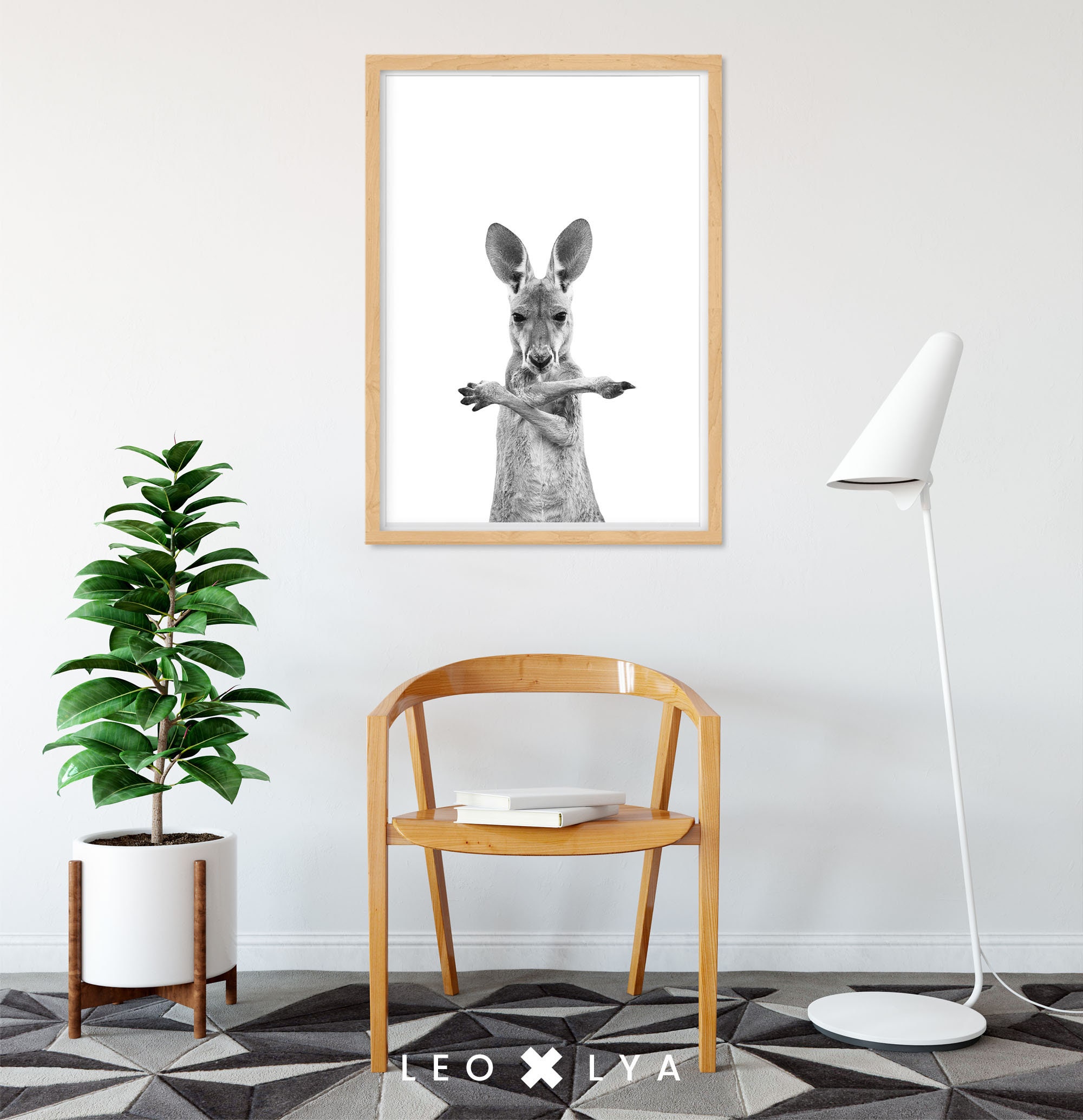 Kangaroo Print Kangaroo Photo Australian Wall Art | Etsy