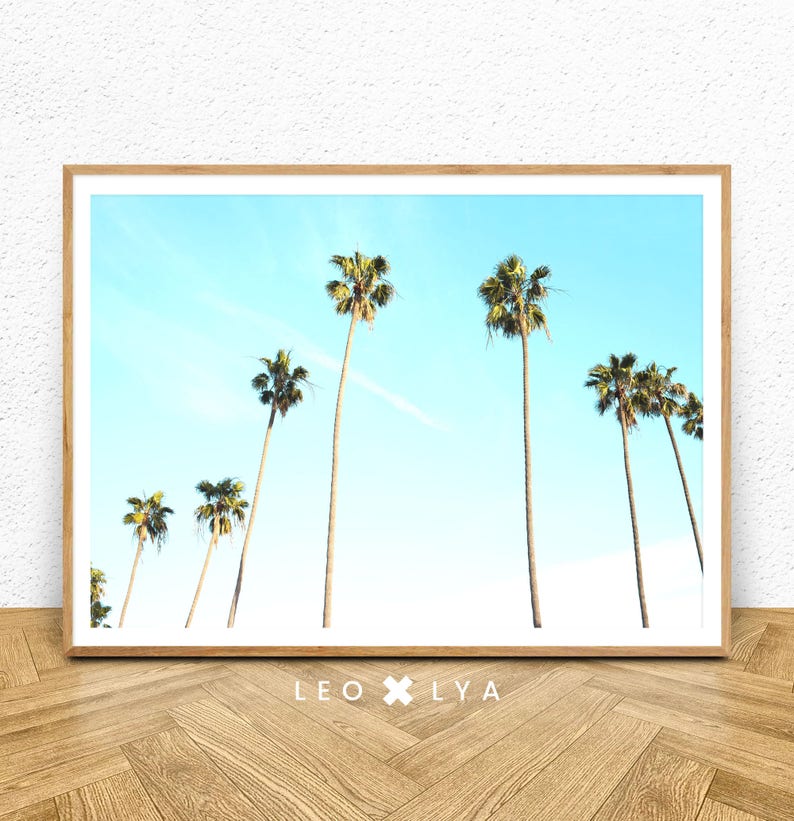 Tropical Print Palm Tree Print Tropical Decor Tropical | Etsy