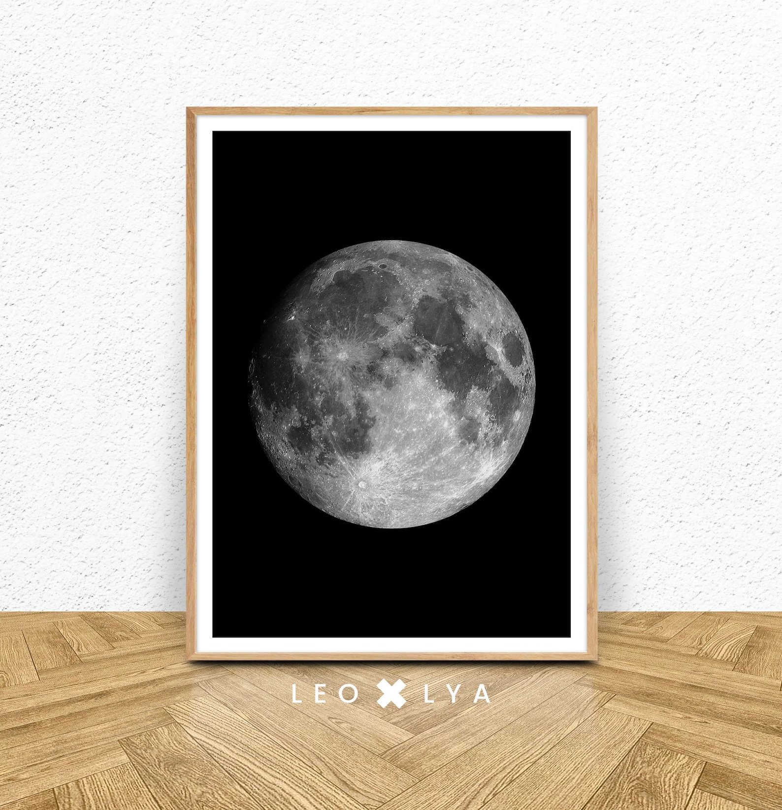 The Moon Moon Poster Moon Photo Scandinavian Poster | Etsy