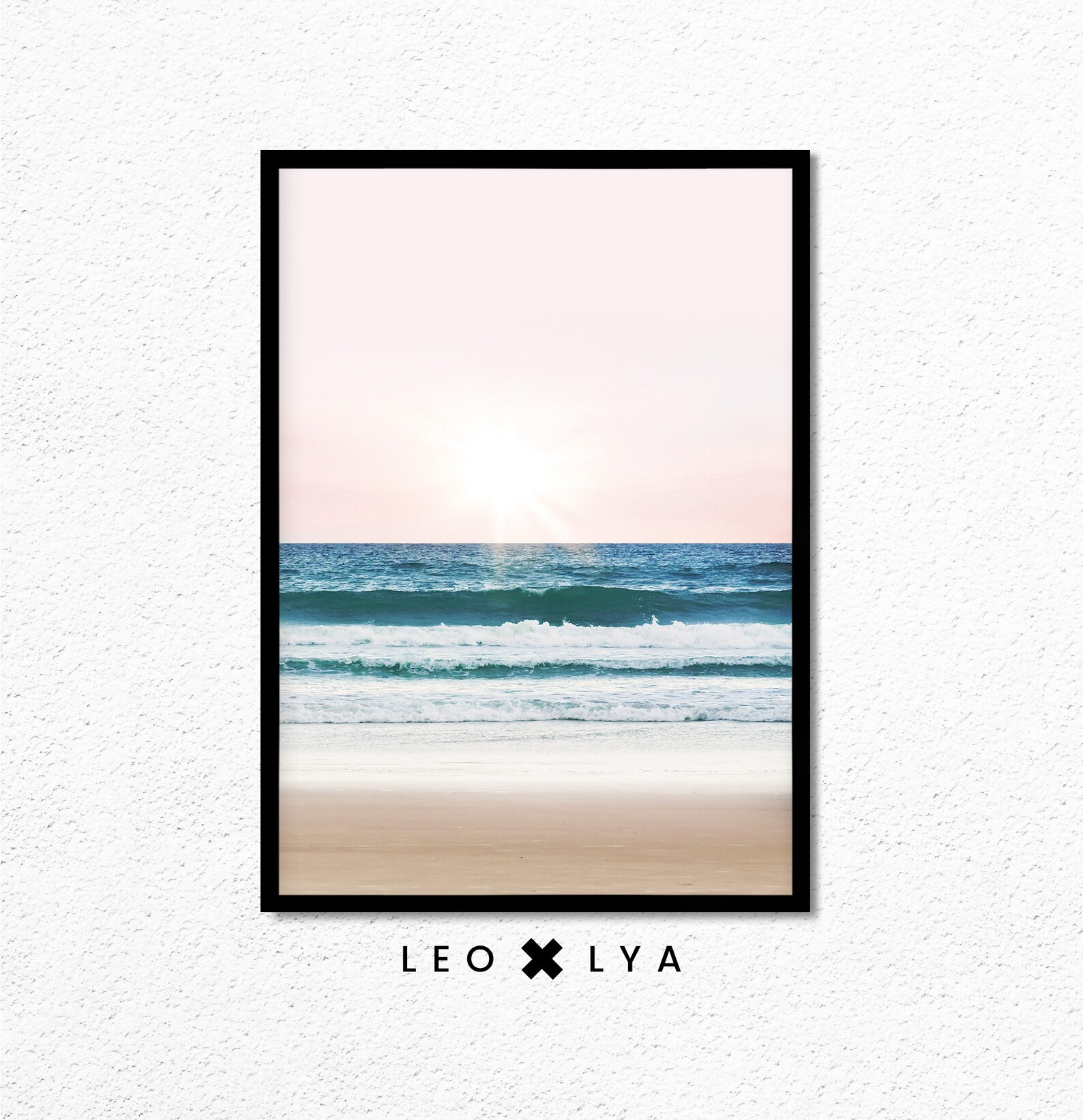 Beach Print Set of 2 Printable Poster Set Beach Prints Palm | Etsy