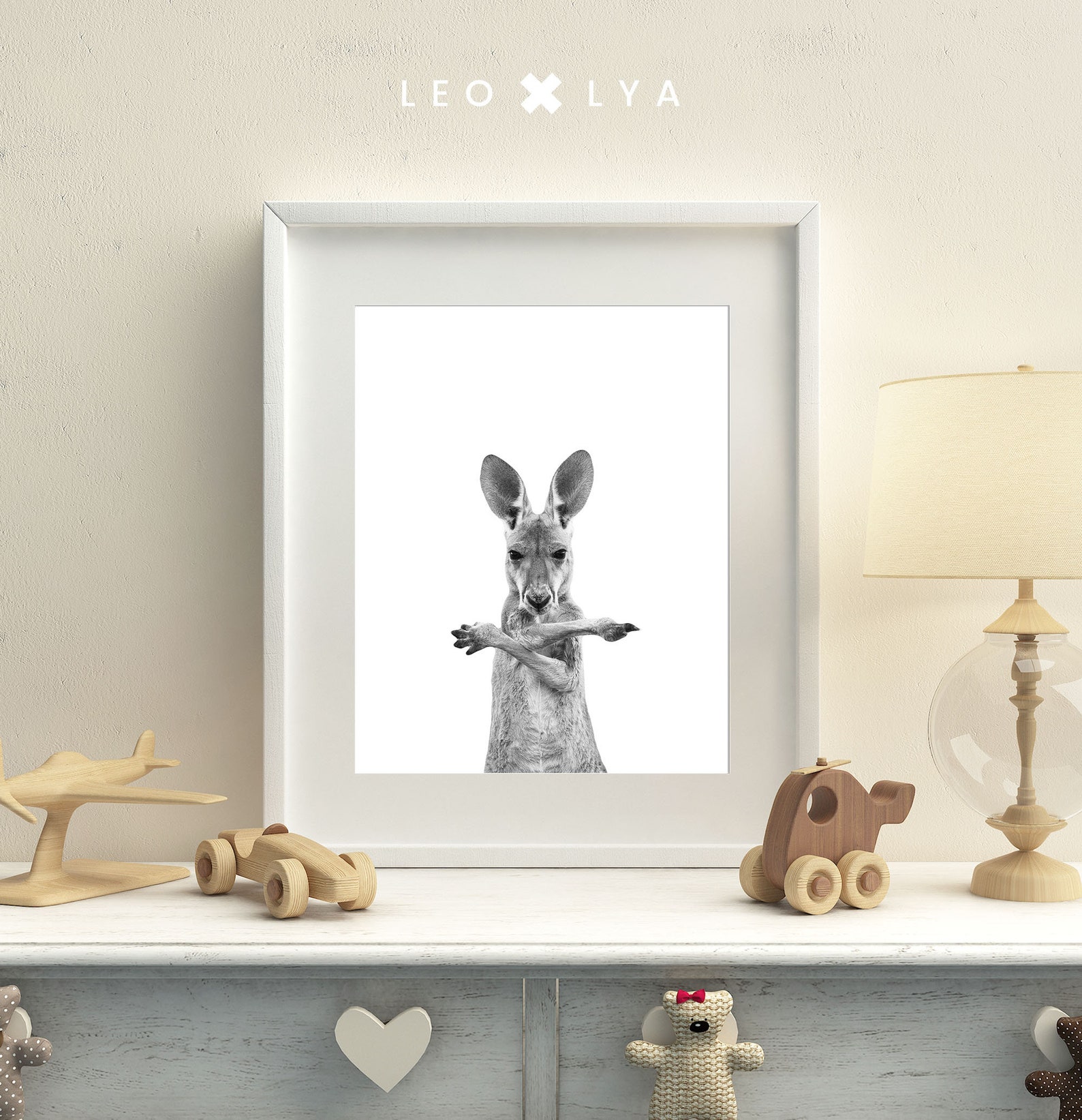 Kangaroo Print Kangaroo Photo Australian Wall Art | Etsy