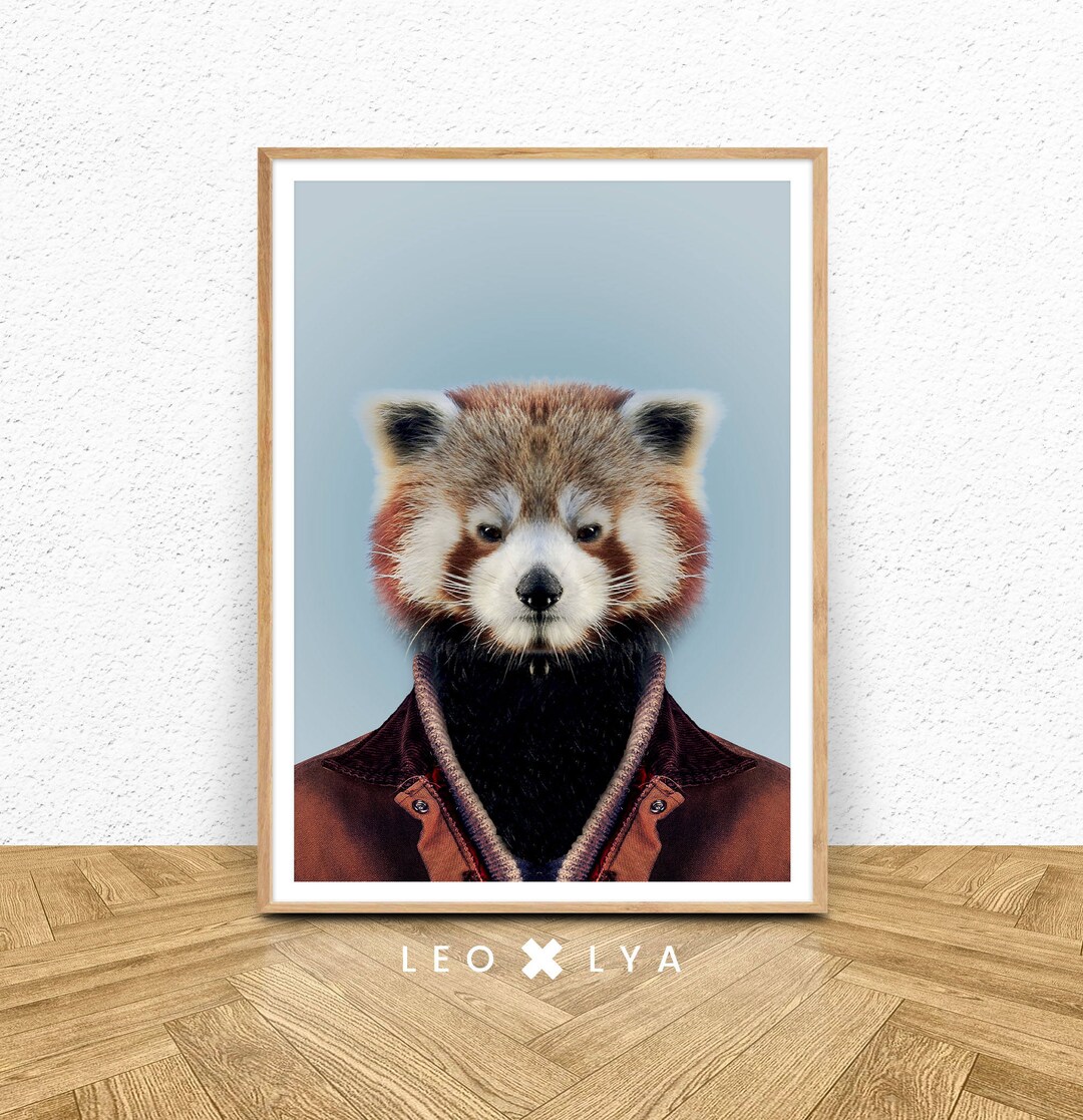 Raccoon Print, Bad Boy Print, Printable Raccoon Wall Art, Biker Print ...