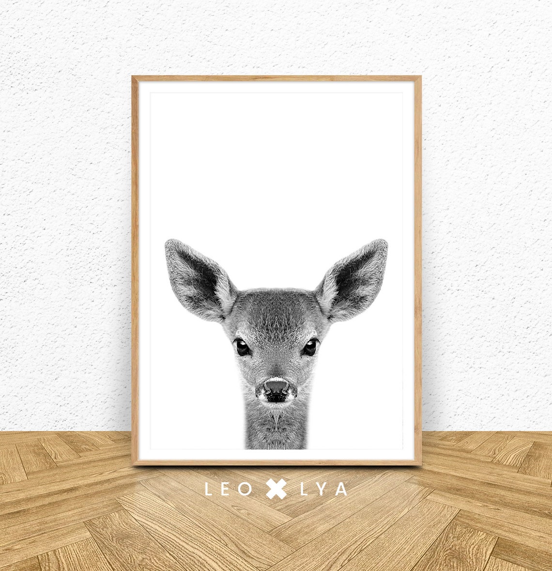 Baby Fawn Print Deer Wall Art Woodlands Decor Nursery | Etsy