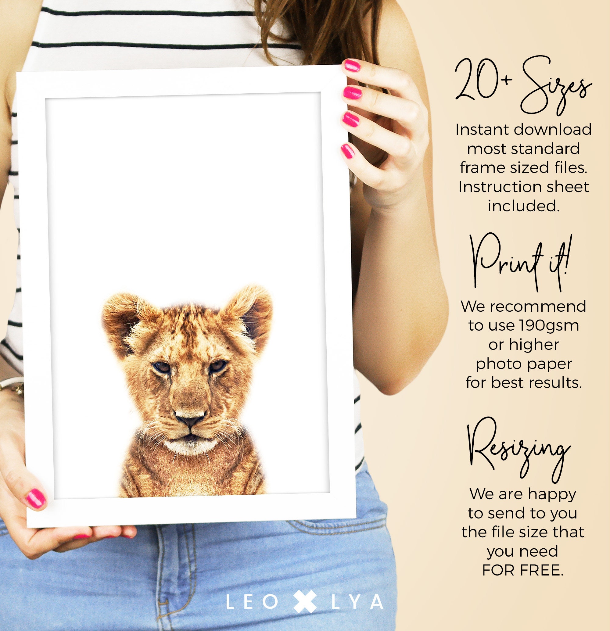 Animal Print, Lion Cub Photography, Safari Nursery Animal Print, Lion ...
