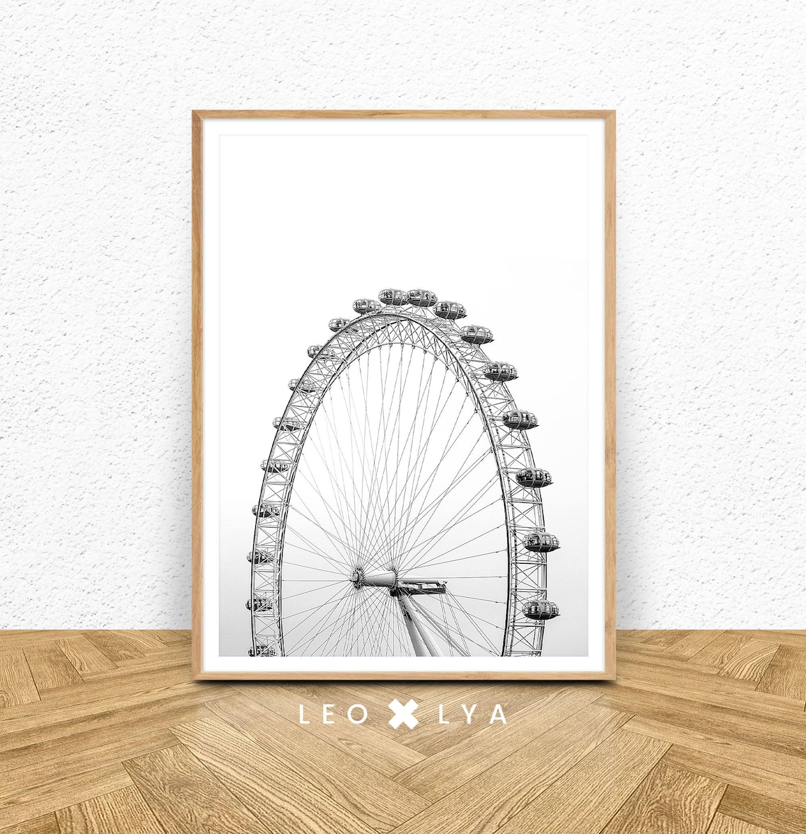 Modern Wall Art Ferris Wheel Print Wall Decor Printable | Etsy