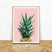 Poster ananas, fruit tropical, impression moderne, photo ananas ...