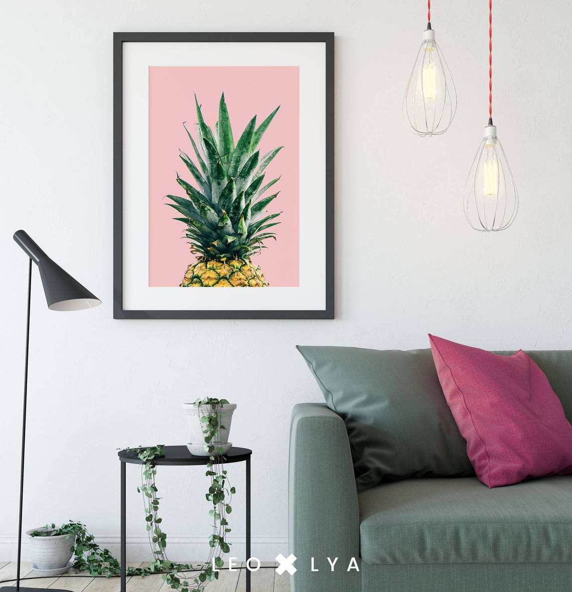 Poster ananas fruit tropical impression moderne photo - Etsy France