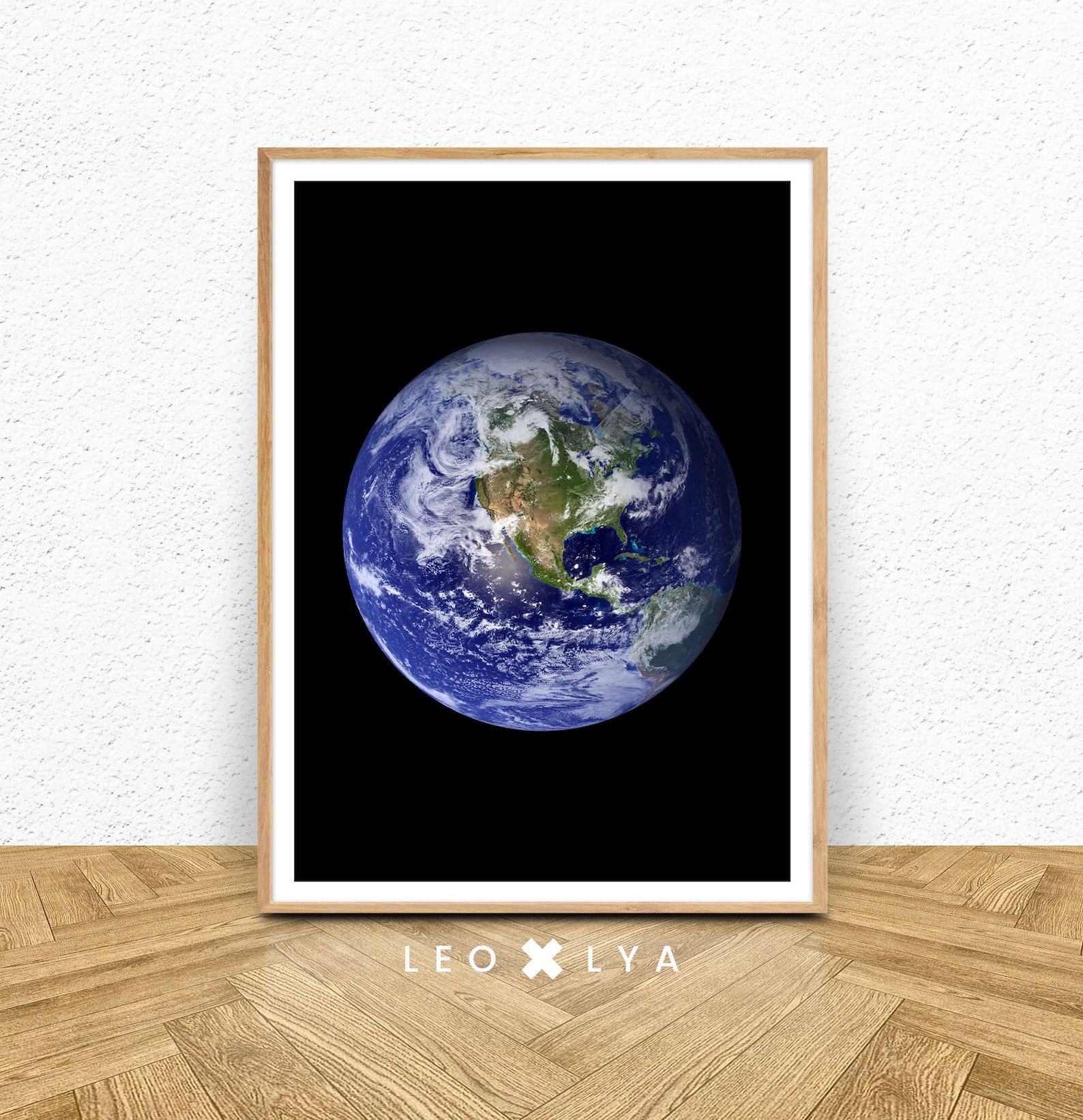 The Earth Earth Photo Planet Earth Vintage Photo Wall Art | Etsy