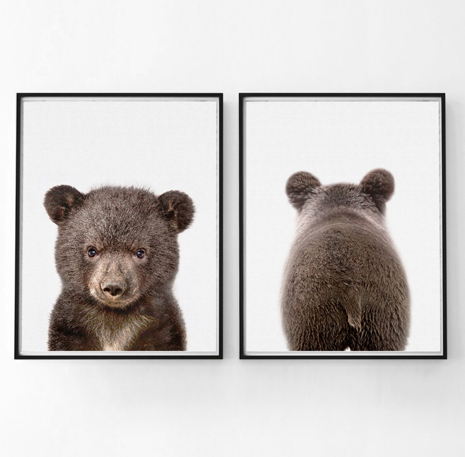 Bear Cub Print Woodland Animals Baby Bear Art Print Baby | Etsy