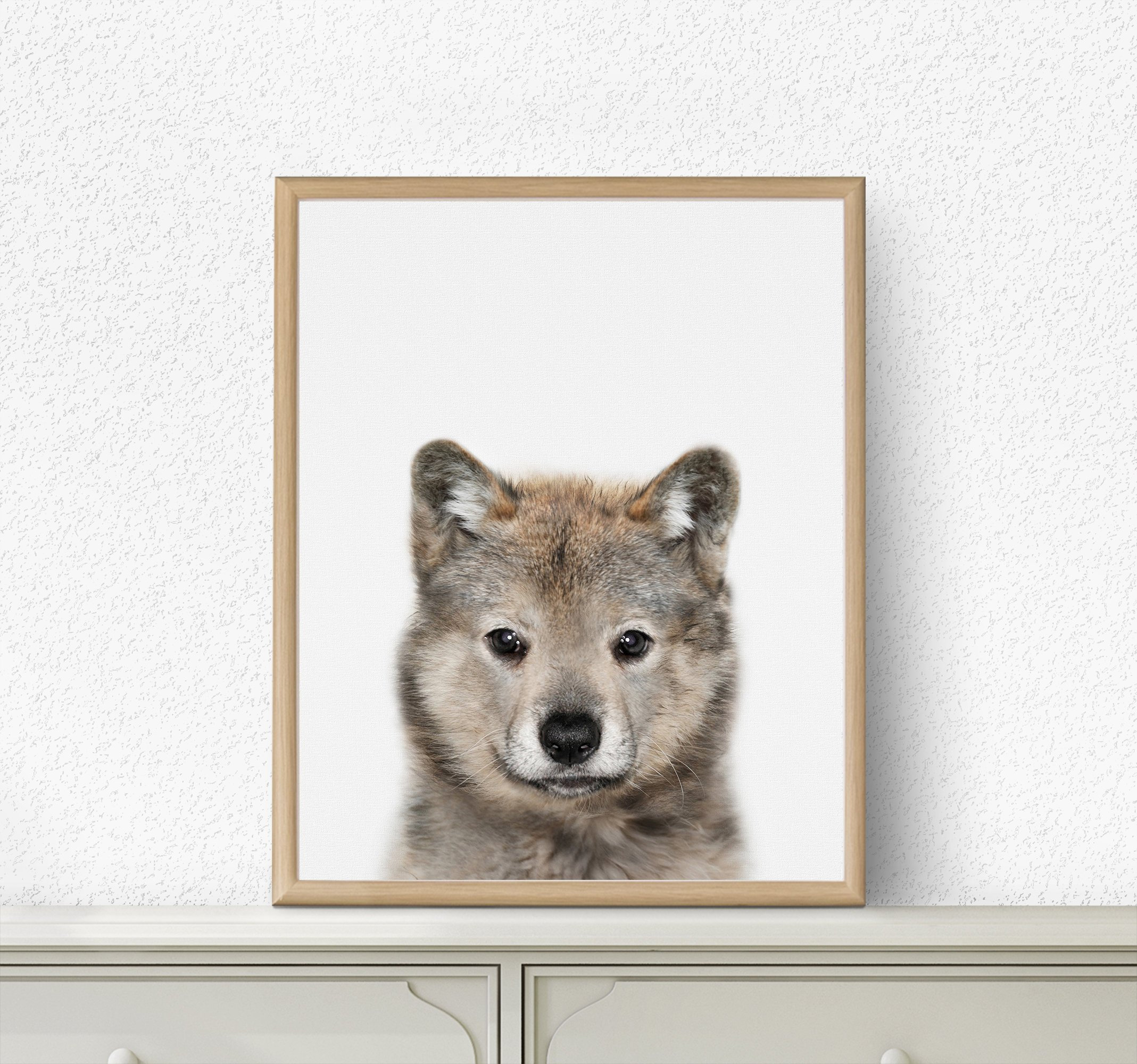 Wolf cub Print Wolf cub Wall Art Animal Print Nursery | Etsy