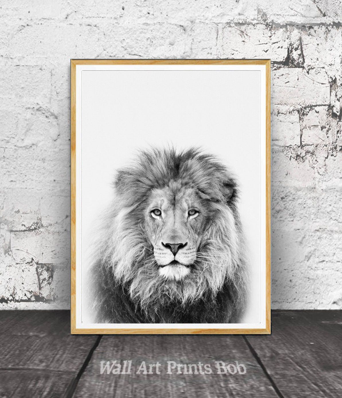 Lion Print Nursery Prints Nursery Animal Print Nursery | Etsy