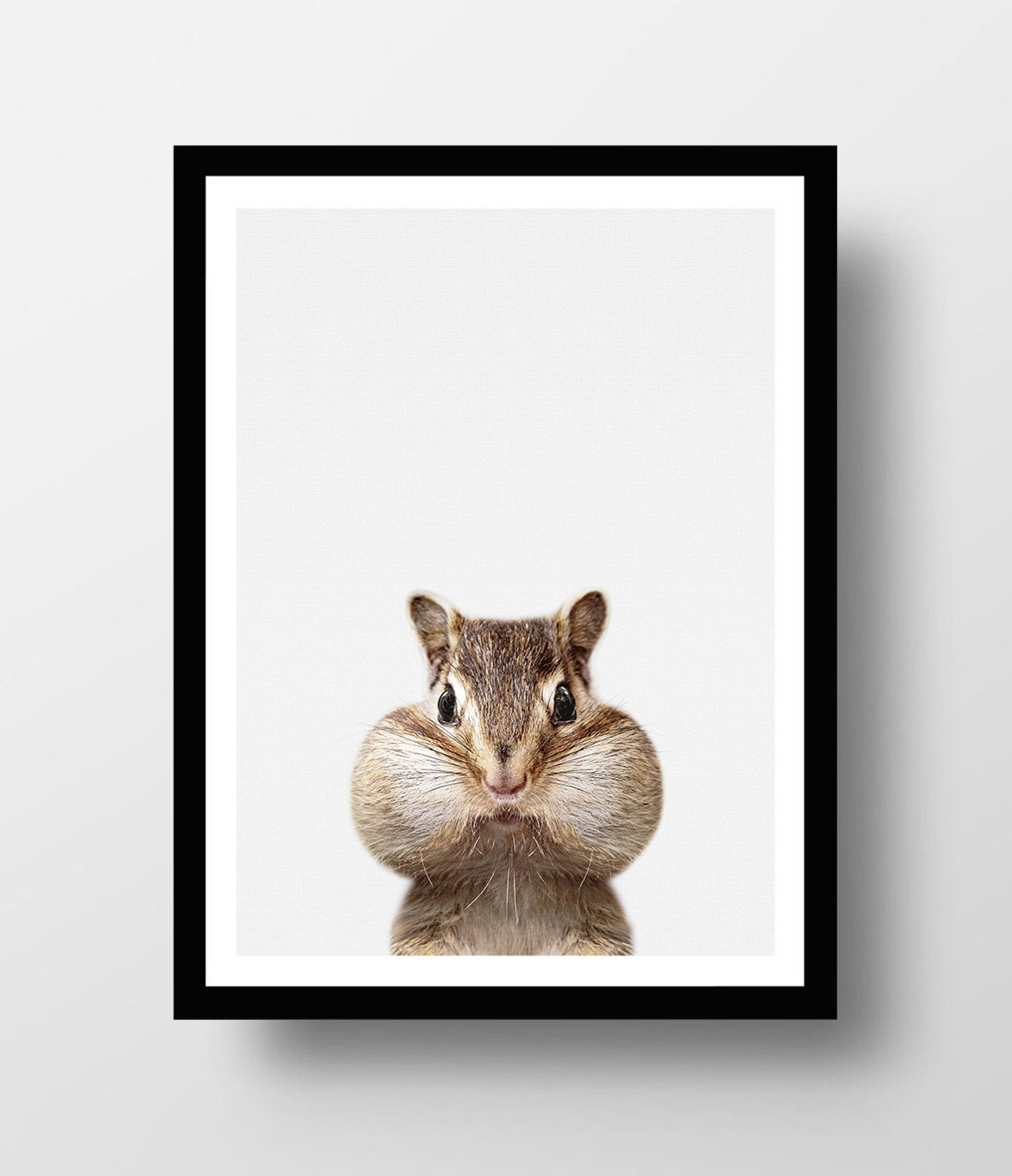 Chipmunk Print Nursery Animals Nursery Animal Print Nursery - Etsy