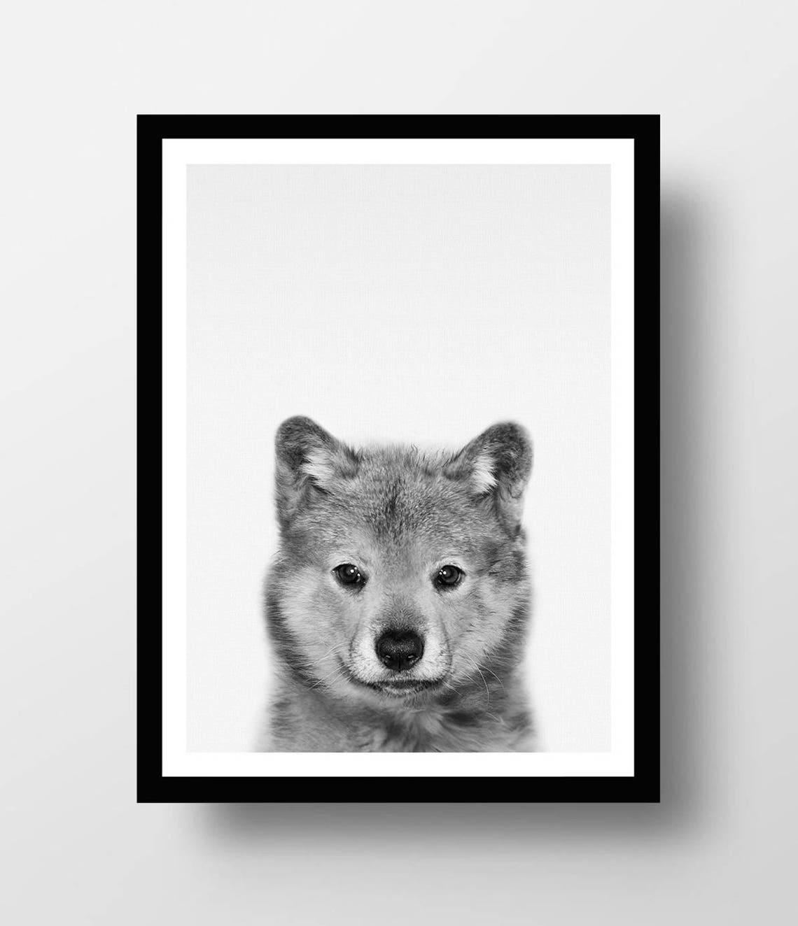 Wolf Cub Print Nursery Print Nursery Animal Art Animal | Etsy