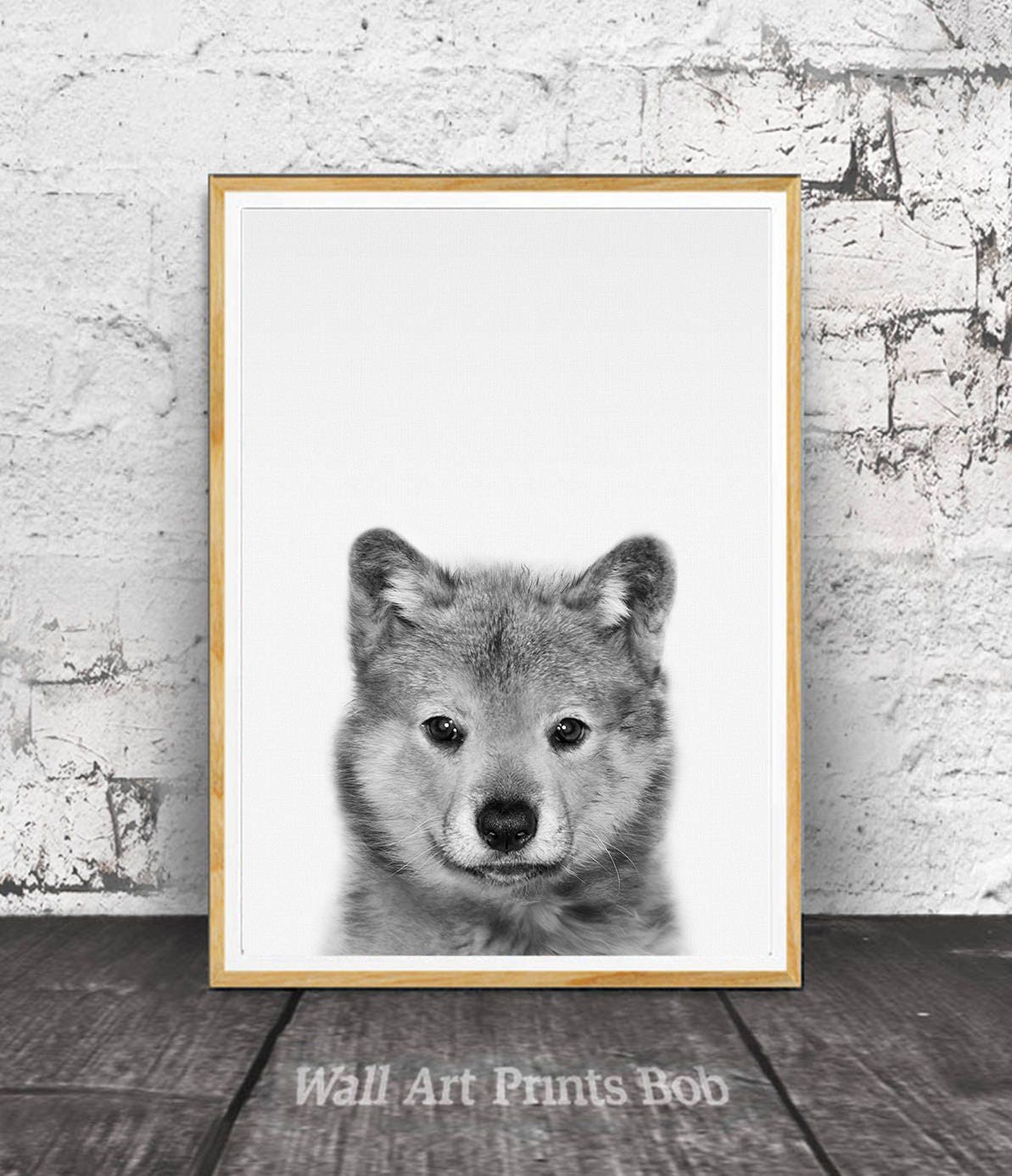 Wolf Cub Print Nursery Print Nursery Animal Art Animal | Etsy