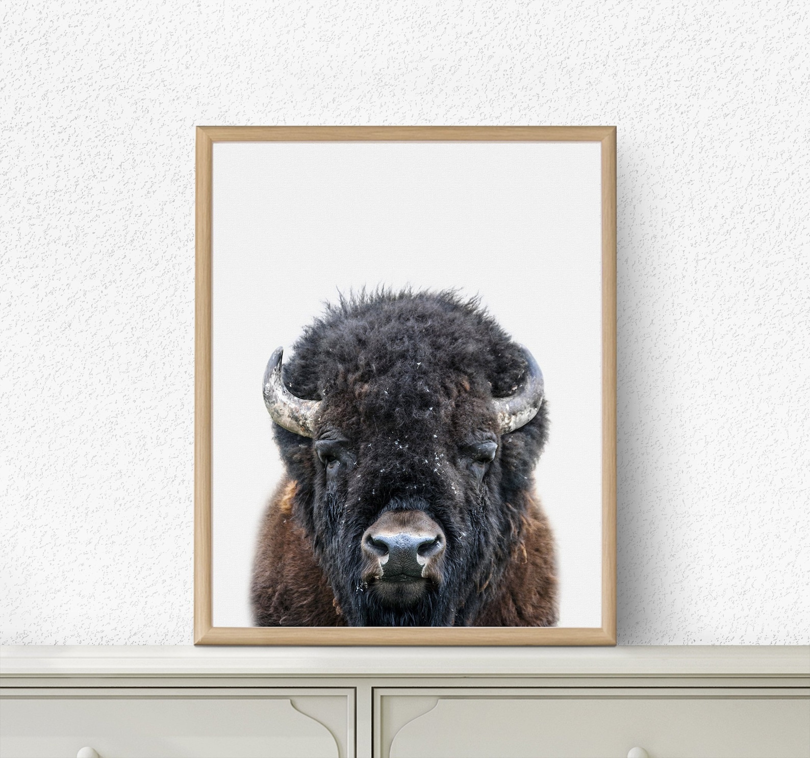 Bison Print Buffalo Print Bison Wall Art Nursery Decor | Etsy
