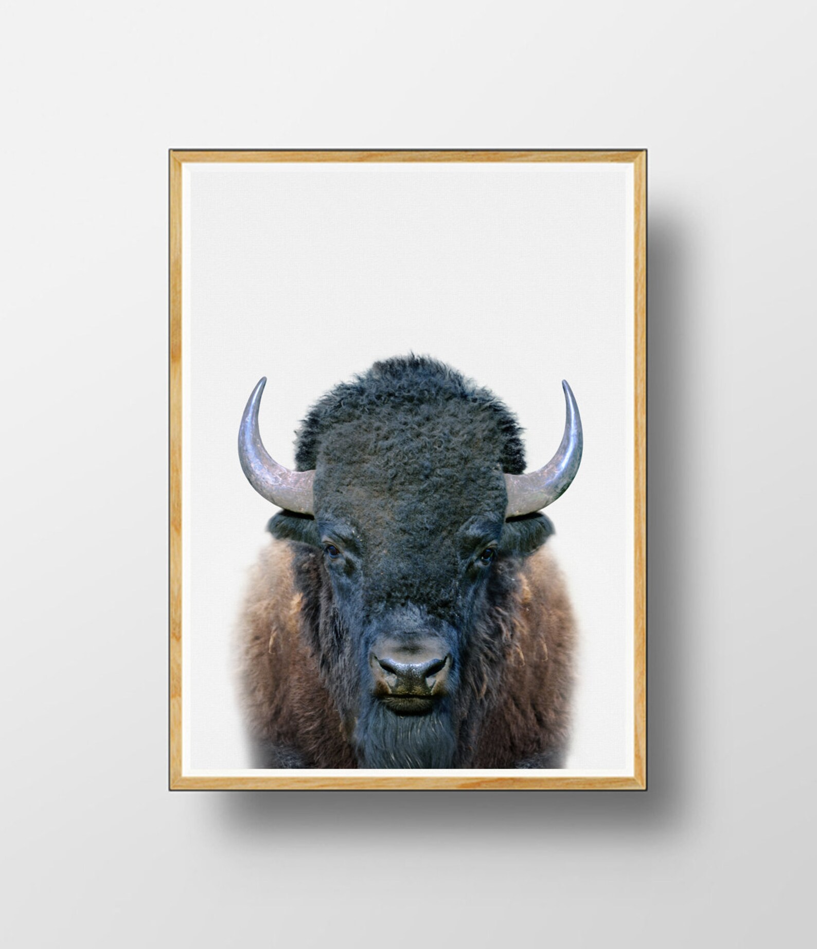 Bison Print Buffalo Print Bison Wall Art Nursery Decor - Etsy