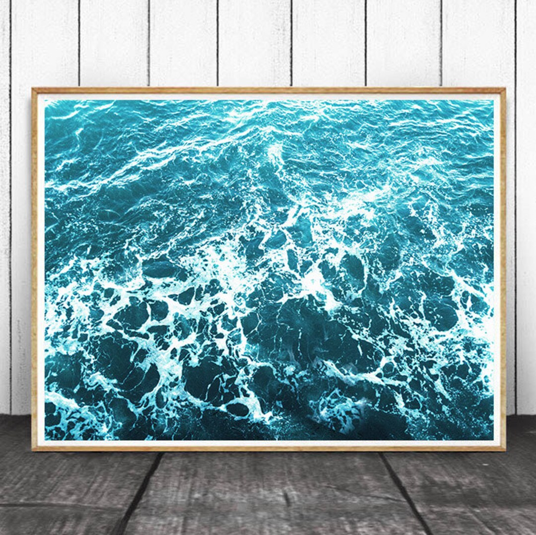 Ocean Print, Ocean Decor, Ocean Waves Print, Ocean Water Print, Ocean ...