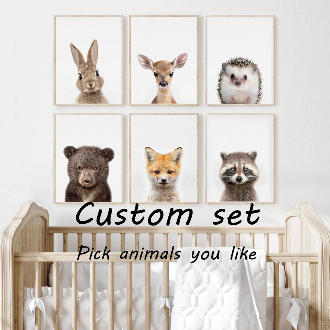 Printable Baby Animal Prints for Nursery Wall Art, Safari Nursery ...