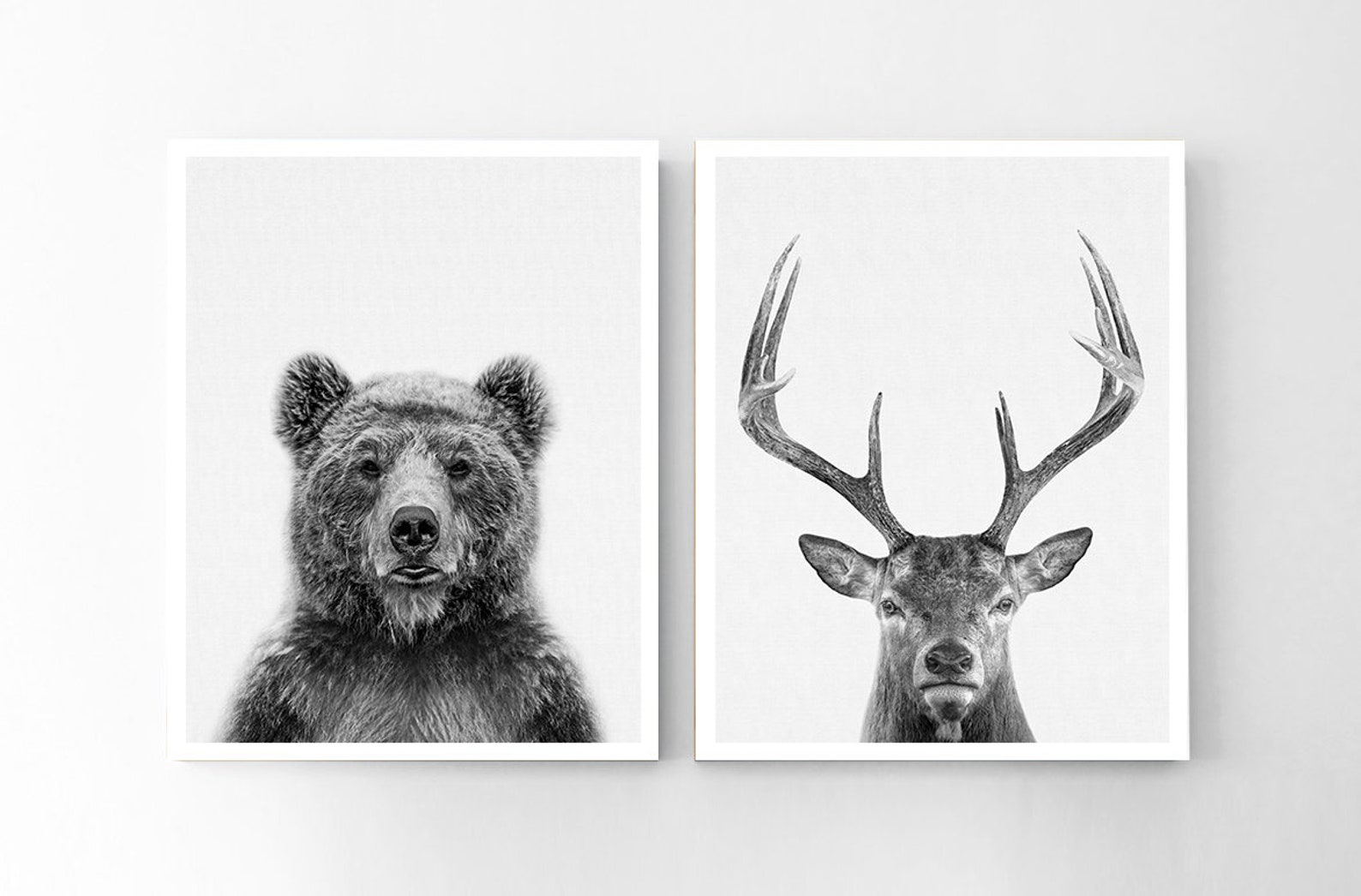 Woodland Animals Print Nursery Wall Art Decor Set of 3 | Etsy