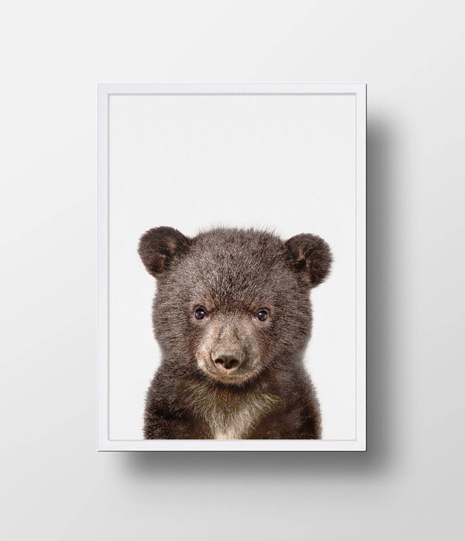 Bear Cub Print Woodland Animals Baby Bear Art Print Baby | Etsy
