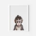 Baby Monkey Print, Baby Monkey Wall Art, Baby Animal Prints, Baby ...