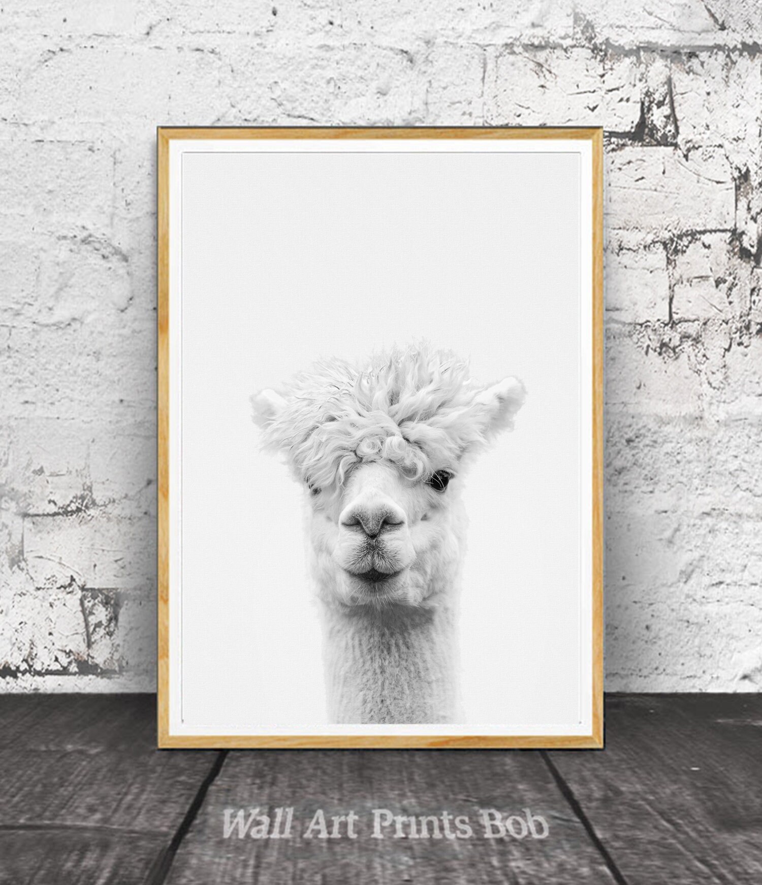 Alpaca Print Llama Wall Art Nursery Decor Nursery Animal | Etsy