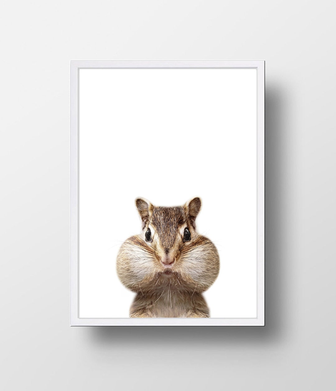 Baby Chipmunk Print, Nursery Animal Wall Art (digital Download) - Etsy