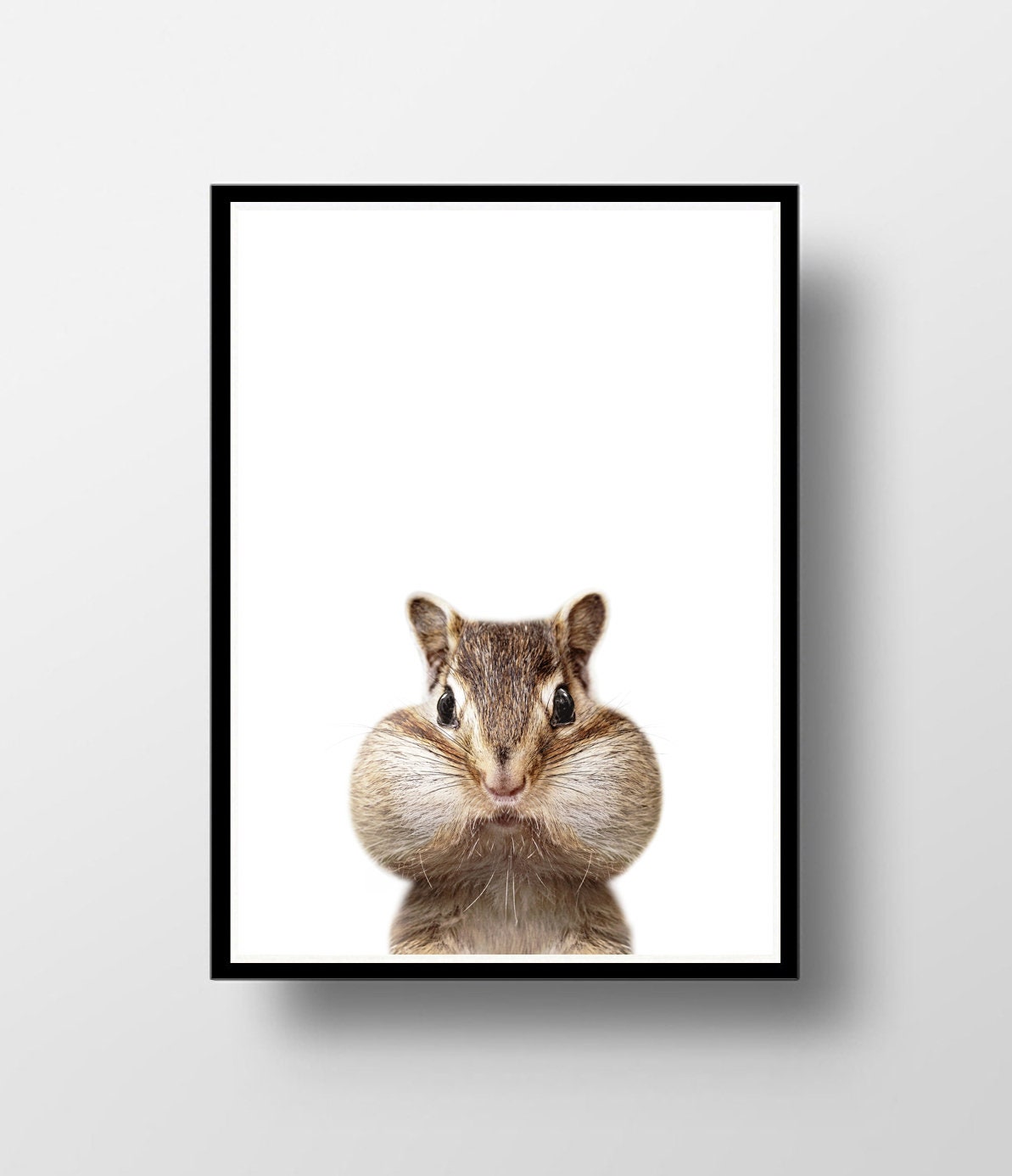 Chipmunk Print Nursery Animals Nursery Animal Print Nursery - Etsy