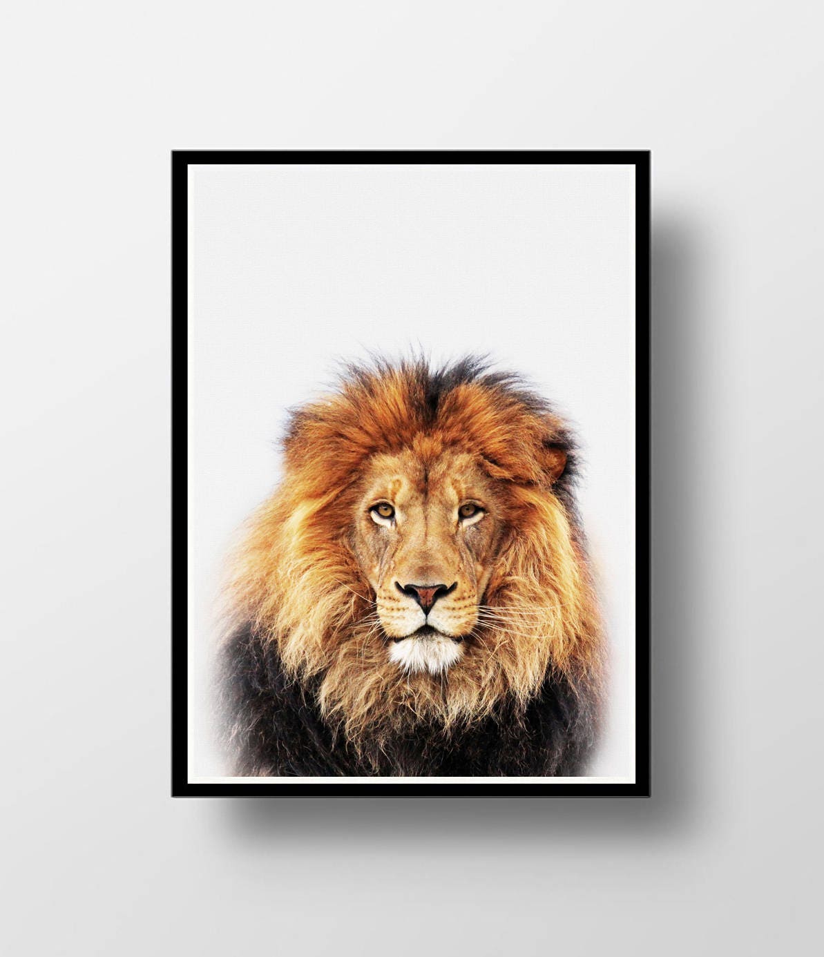 Lion Print Nursery Prints Nursery Animal Print Nursery | Etsy