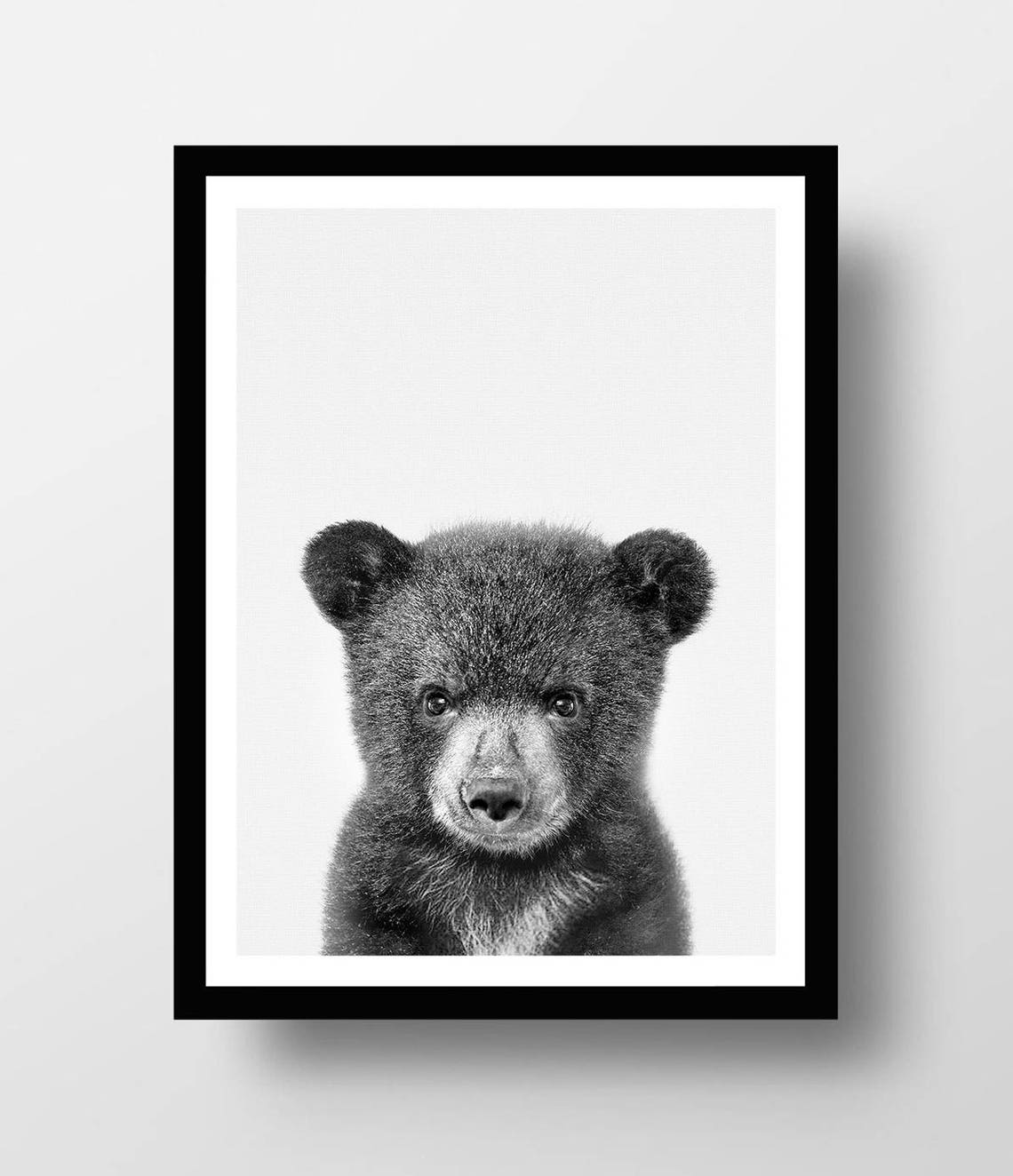 Bear Cub Print Woodland Animals Woodlands Decorbaby Animal - Etsy