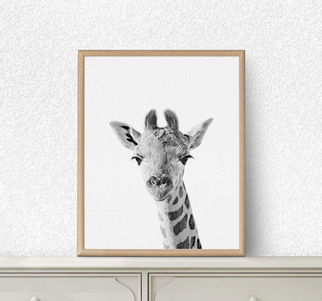 Baby Giraffe Print, Safari Nursery Print, Safari Nursery Decor, Safari ...